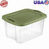Clear 40 Qt Storage Boxes And Totes Stackable Organizing Clothing ...
