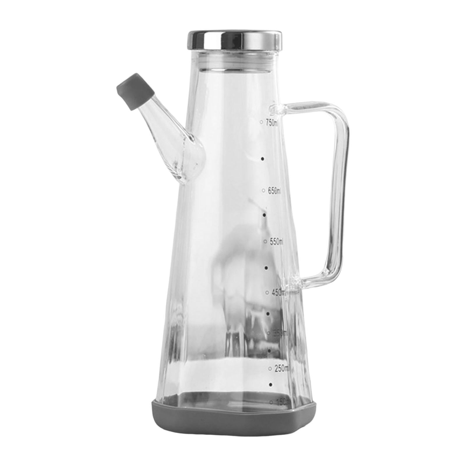 Clear 550ml 750 Glass Cooking Cruet Dispenser Reusable Condiment ...
