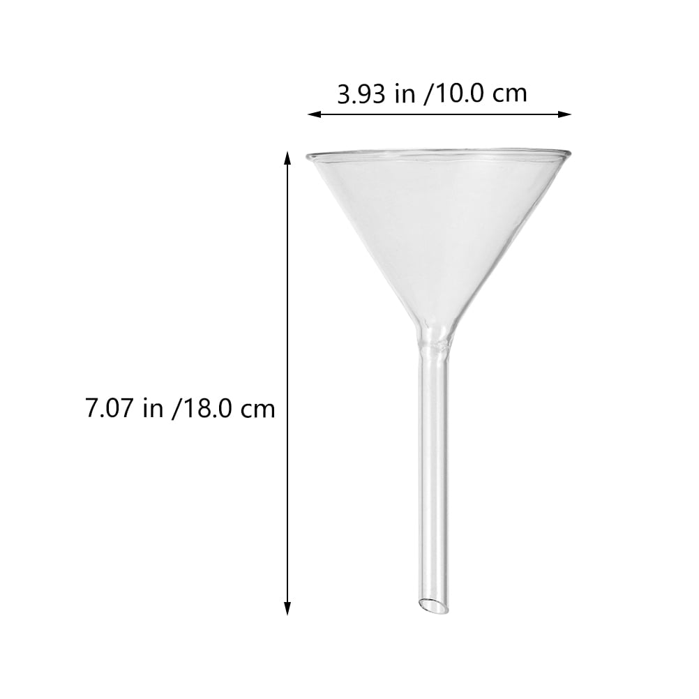 Clear 75mm Wide Mouth Glass Funnel for Scientific Filtration Stable ...