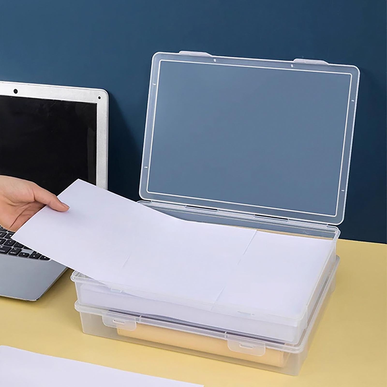 Clear A4 A5 File Box Document, Rectangle Storage Containers, Plastic ...