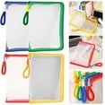 Clear A4 Document Storage Bag with Zipper | Student Homework Organizer ...