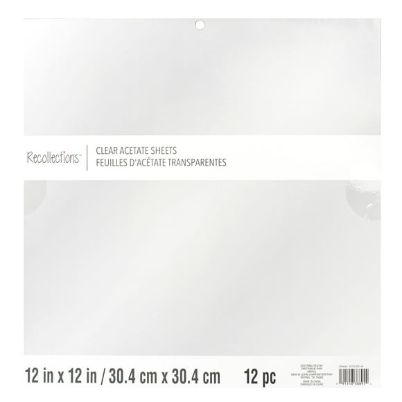 Colored Acetate Sheets and Transparency Films for Crafts and Printing
