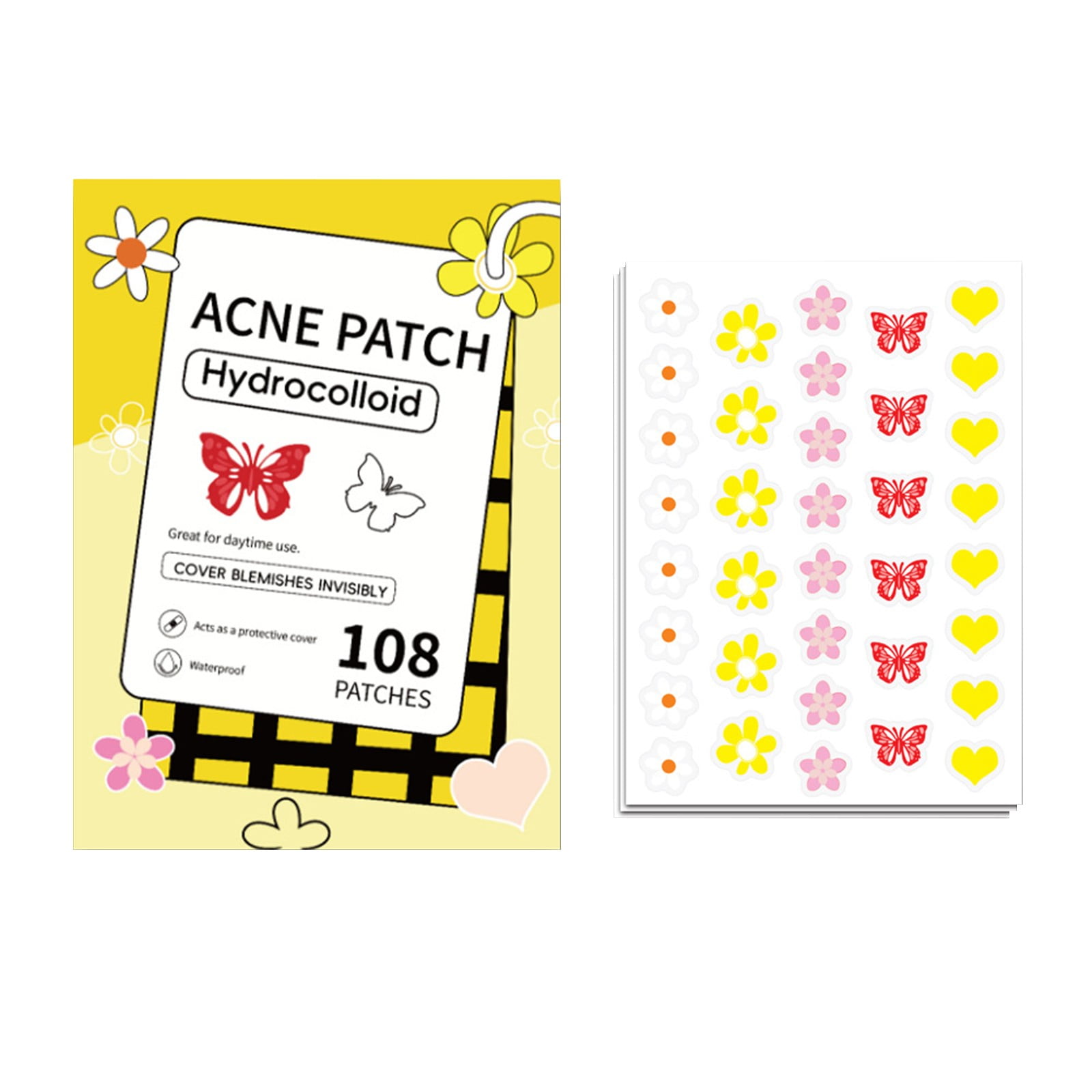 Clear Acne Cover Stickers，Blemish Rescue Patches,Acne Patch Large ...