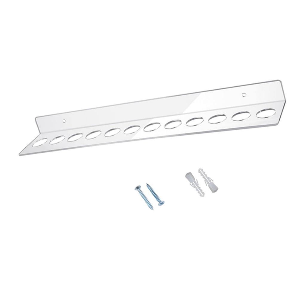 Clear Acrylic 12 Slot Wall Mounted Scissor Rack Craft Storage Solution ...
