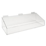 Clear Acrylic 24 in. L x 8 in. D Extra Support Tray for Slatwall (Pack ...
