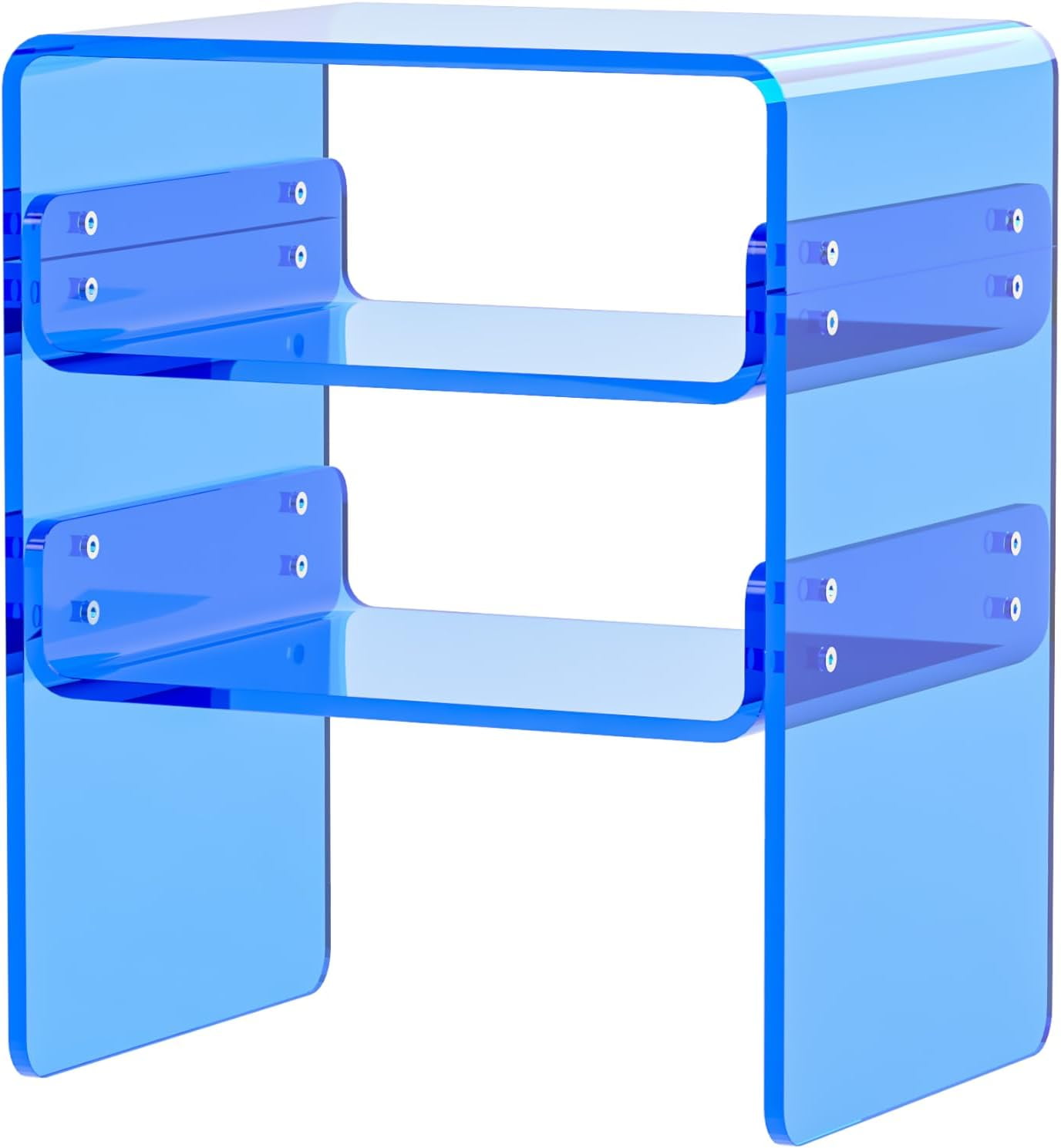 Clear Acrylic 3-Tier End Table/Nightstand – Sleek Bedside Storage with ...