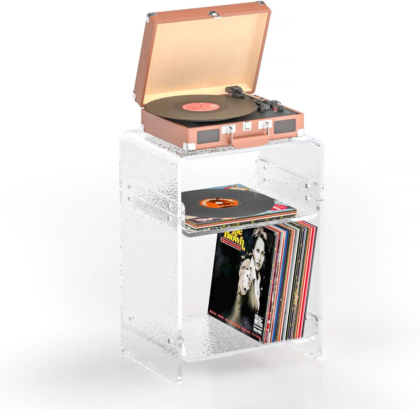 Clear Acrylic 3-Tier End Table/Nightstand – Sleek Bedside Storage with ...