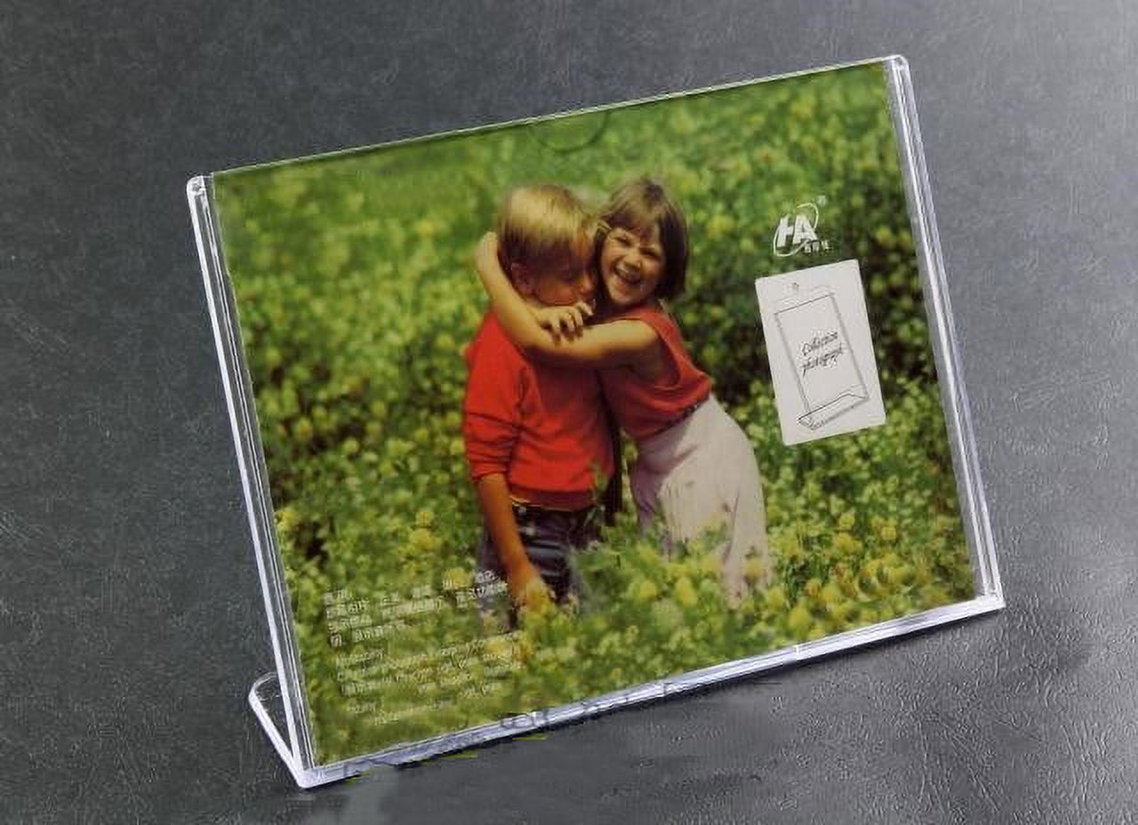 Clear Acrylic Ad Frames Flat base - 8.5"x11"(4pack) - Walmart.com