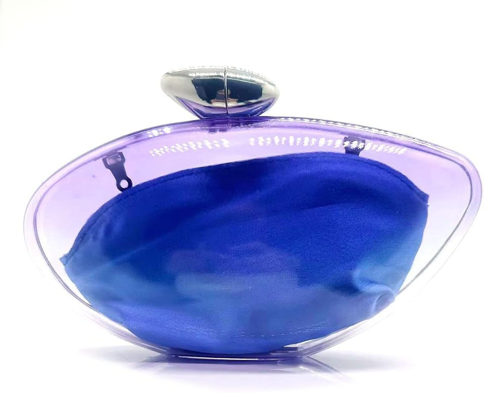 Clear Acrylic Bag Clutch Trendy Evening Purses with Detachable Chain ...