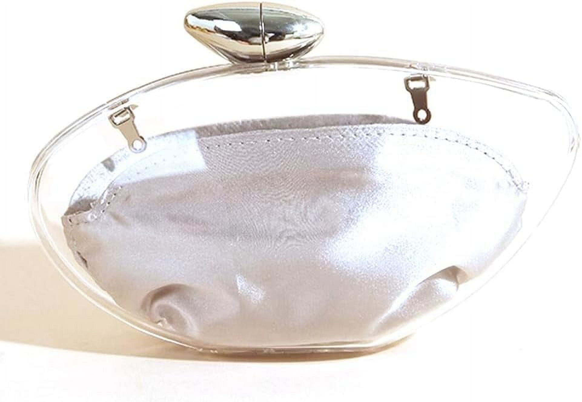 Clear Acrylic Bag Clutch Trendy Evening Purses with Detachable Chain ...