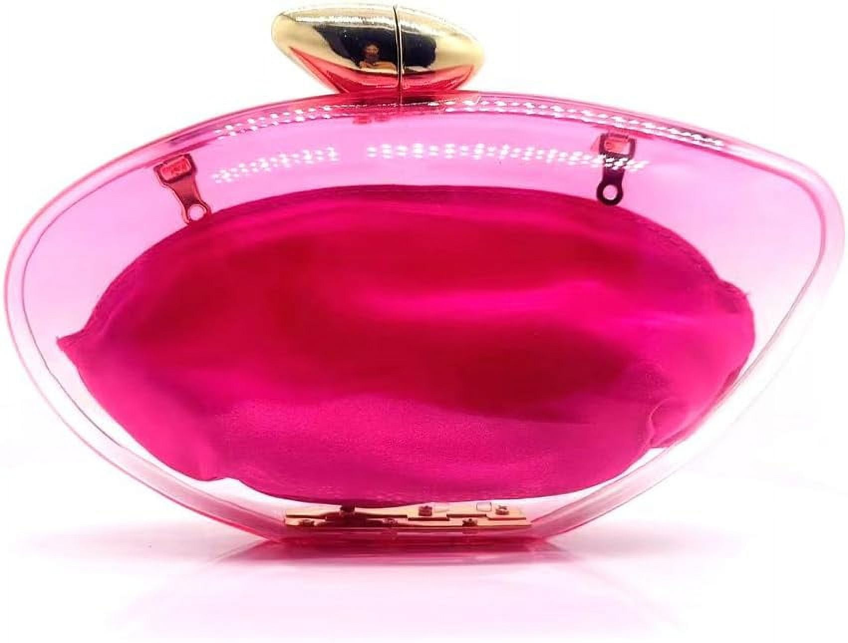 Clear Acrylic Bag Clutch Trendy Evening Purses with Detachable Chain ...