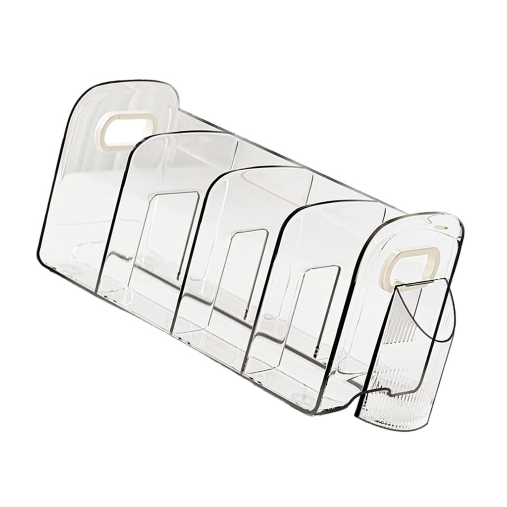 Clear Acrylic Bookend with Pen Cup Multipurpose Bood End Magazine Stand ...