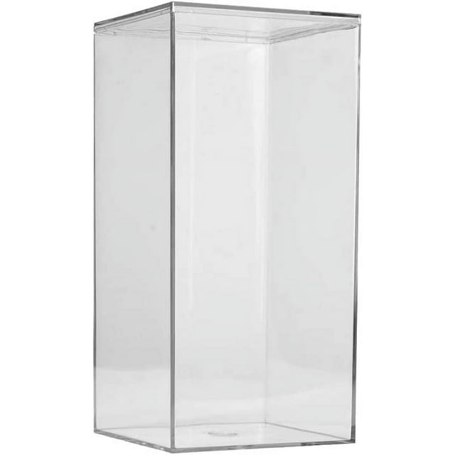 Clear Acrylic Boxes 4"X4"X8" 6 Pack - Walmart.com