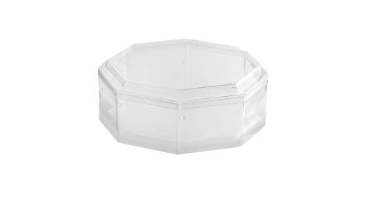Clear Acrylic Boxes 5.25"X2" Octagonal 12 Pack - Walmart.com