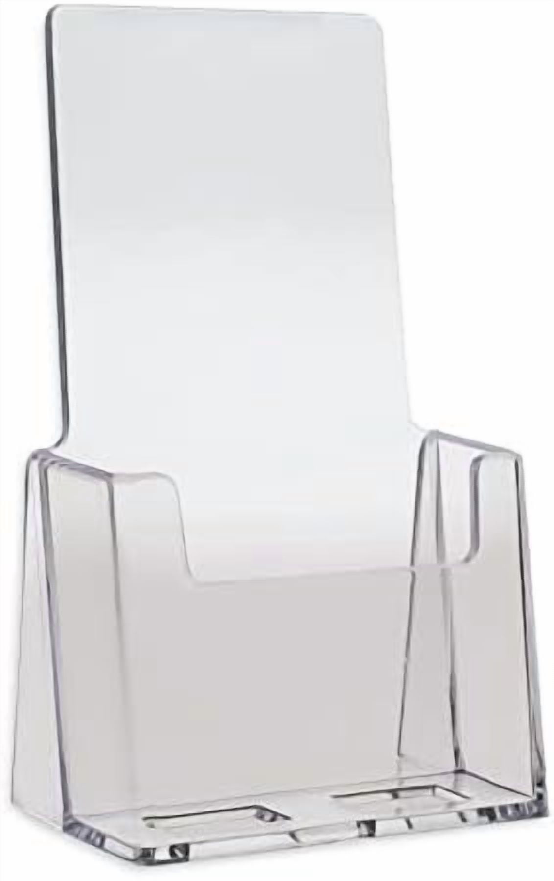 Clear Acrylic Brochure Holder - 4 x 9 Inches Tri-Fold Countertop ...