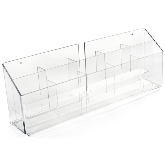 Clear Acrylic Brochure Holder for Countertop or Wall, Literature Rack ...