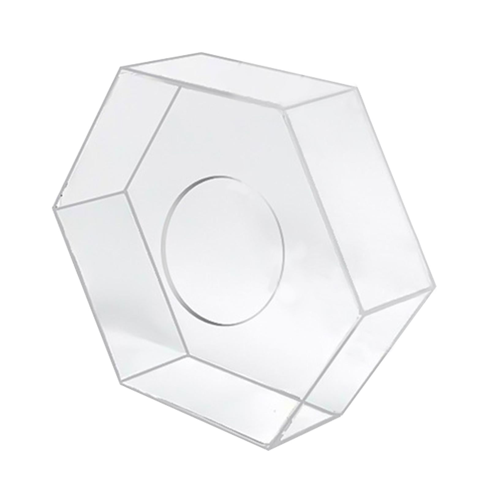 Clear Acrylic Cake Stand Hexagon Cake Tier for Wedding Display Food ...