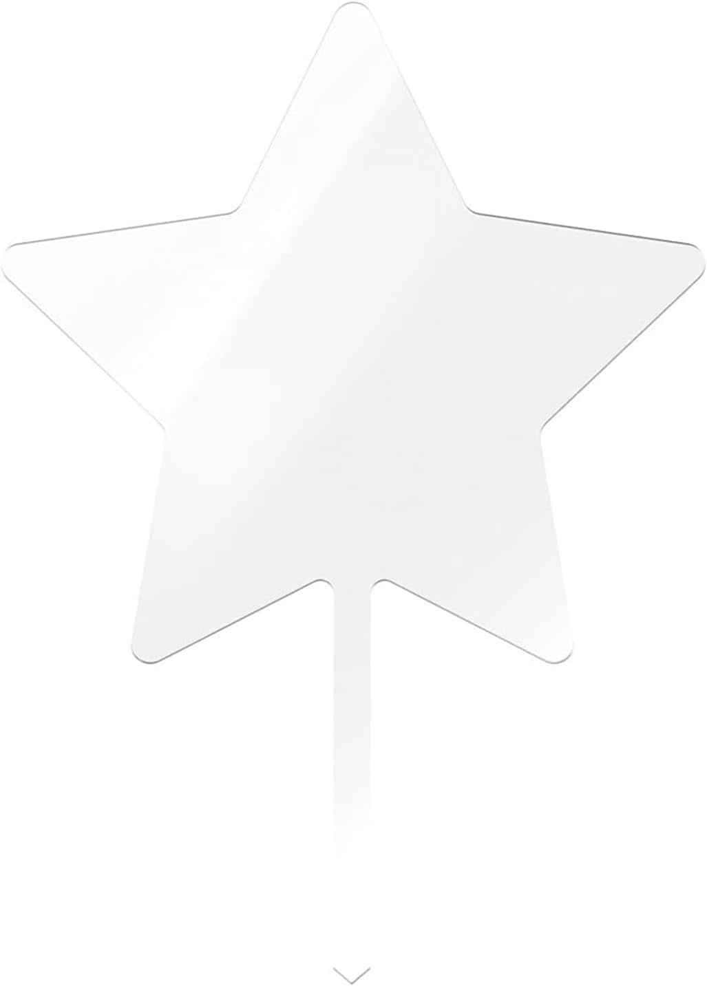 Clear Acrylic Cake Toppers Blank DIY Birthday Cake Decorations Tool For ...