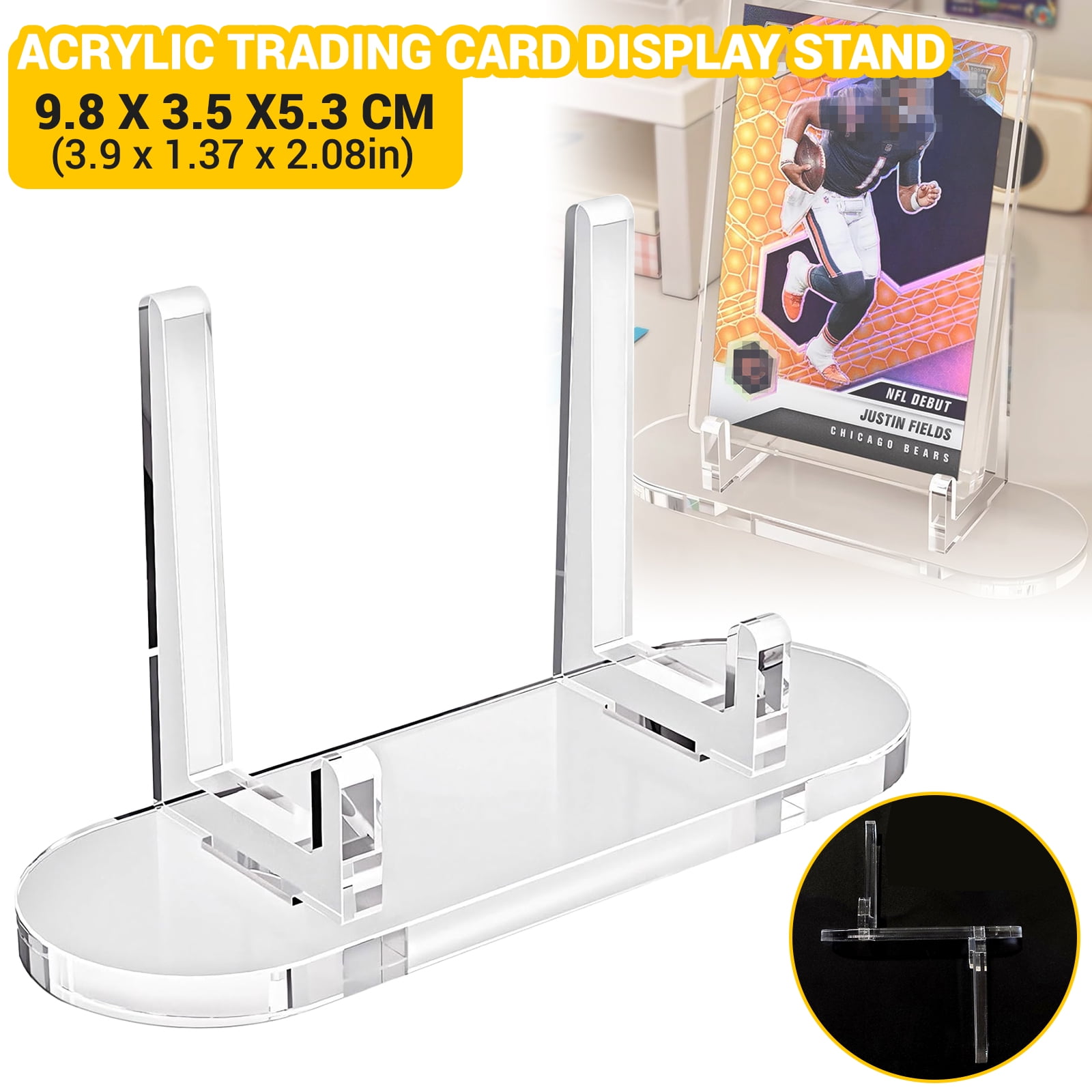 Clear Acrylic Card Display Stand for Trading/Sports Cards, 12-Pocket ...