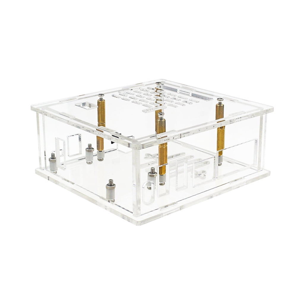 Clear Acrylic Case for RPi 5 Supports PCIe to M.2 Adapter Board Housing ...