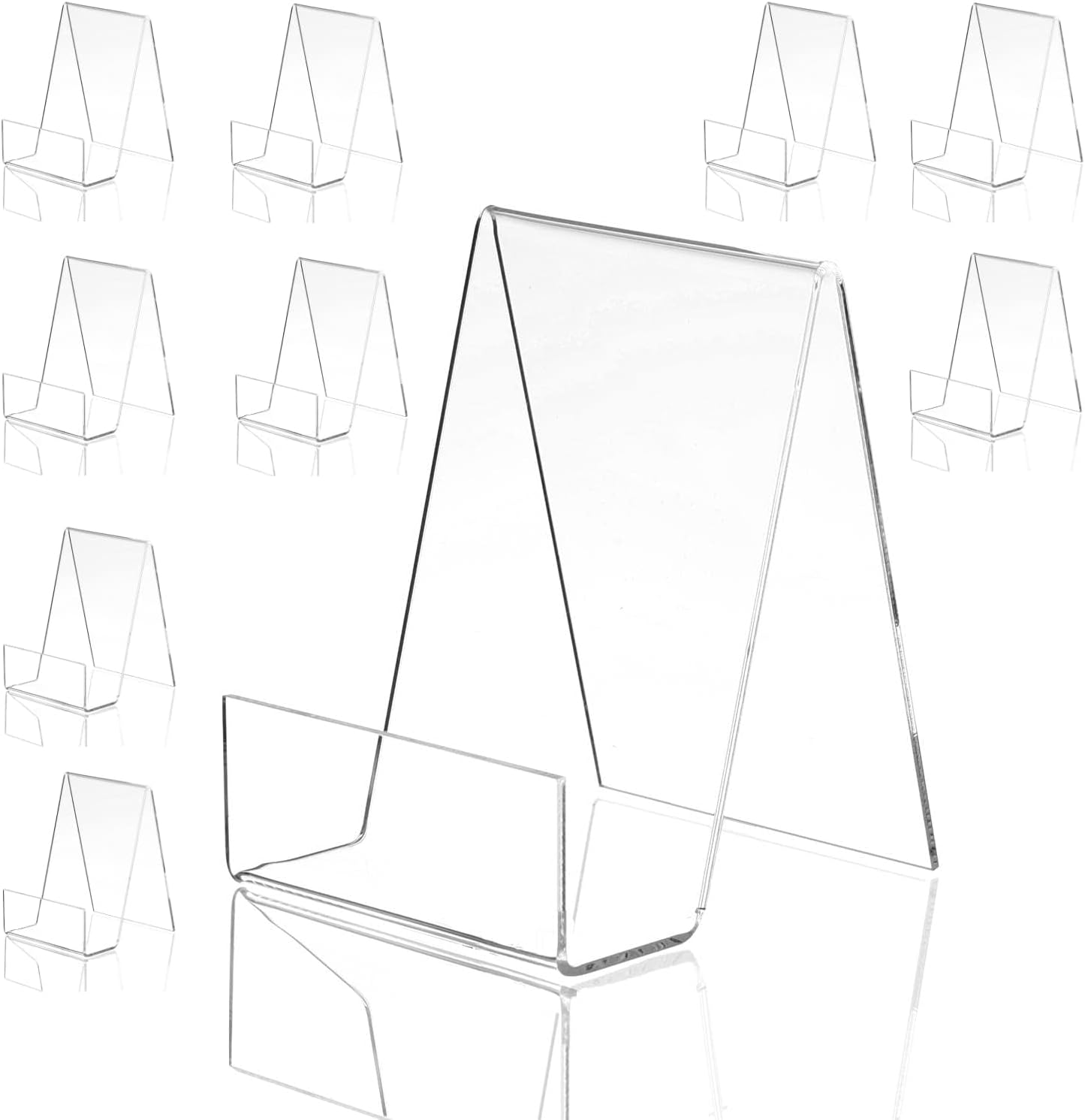 Clear Acrylic Comic Book Stand 10-Piece Set for Displaying iPads ...
