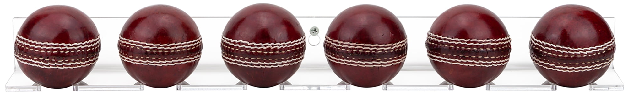 Clear Acrylic Cricket Balls Wall Mounted Floating Shelf Bracket for 6 ...