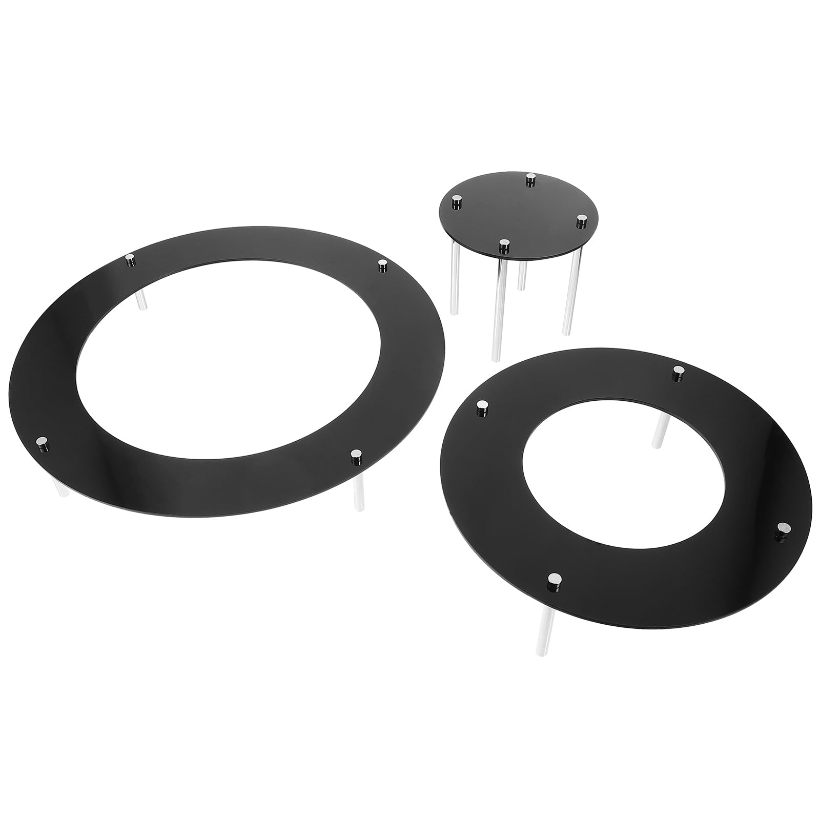 Clear Acrylic Cupcake Stand Buffet Risers Cake Tier Stand Figure Food ...