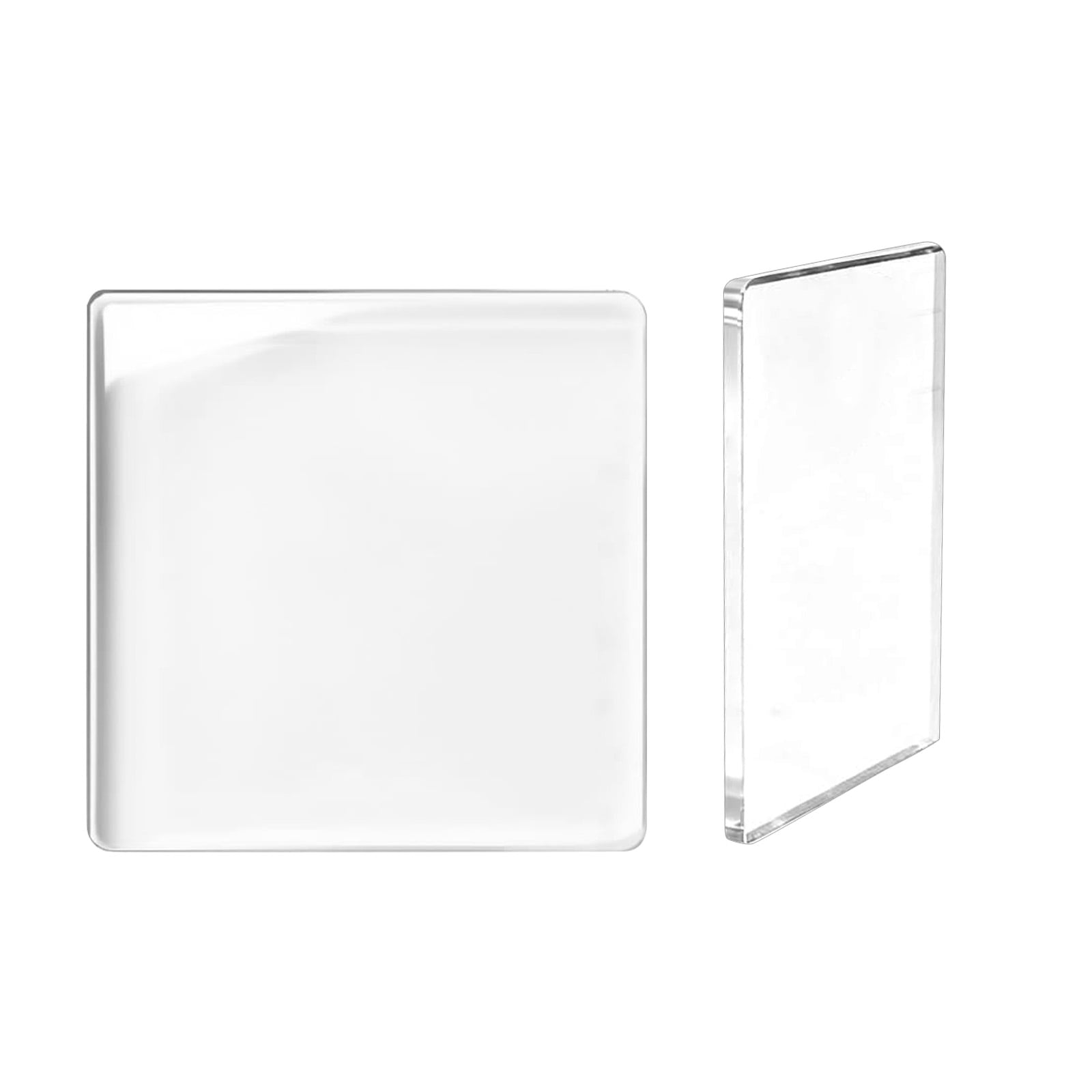 Clear Acrylic DIY Fridge Magnets Set, Transparent Refrigerator Blank ...