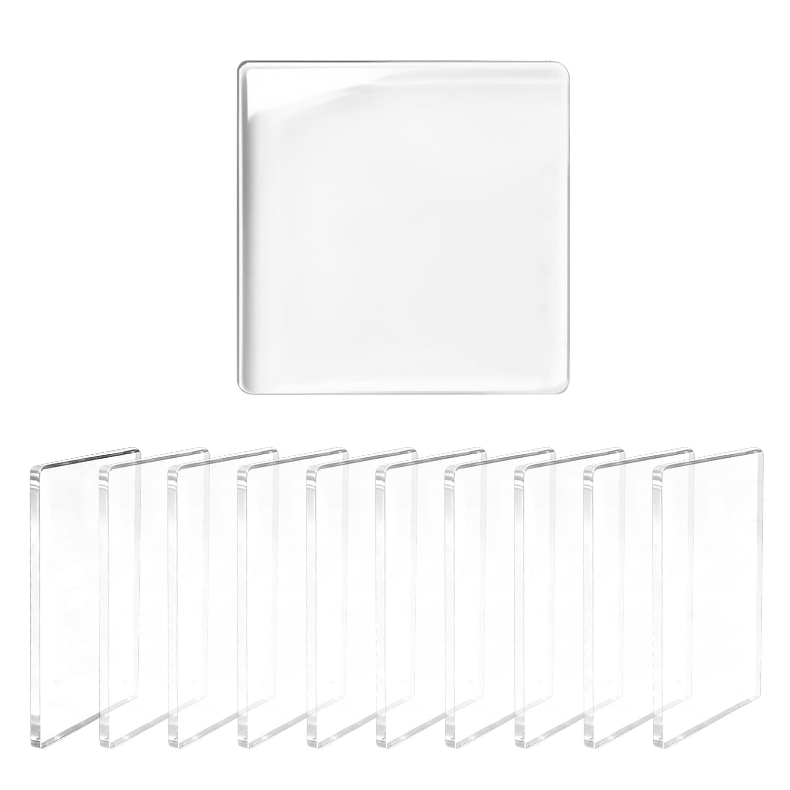 Clear Acrylic DIY Refrigerator Magnet Craft Set with Self Adhesive Tape ...