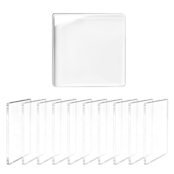 Clear Acrylic DIY Refrigerator Magnet Craft Set with Self Adhesive Tape ...