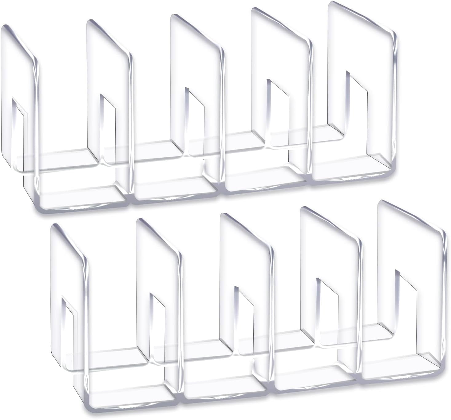 Clear Acrylic Desk File Sorter Purse/Handbag Organizer Clutch Divider ...