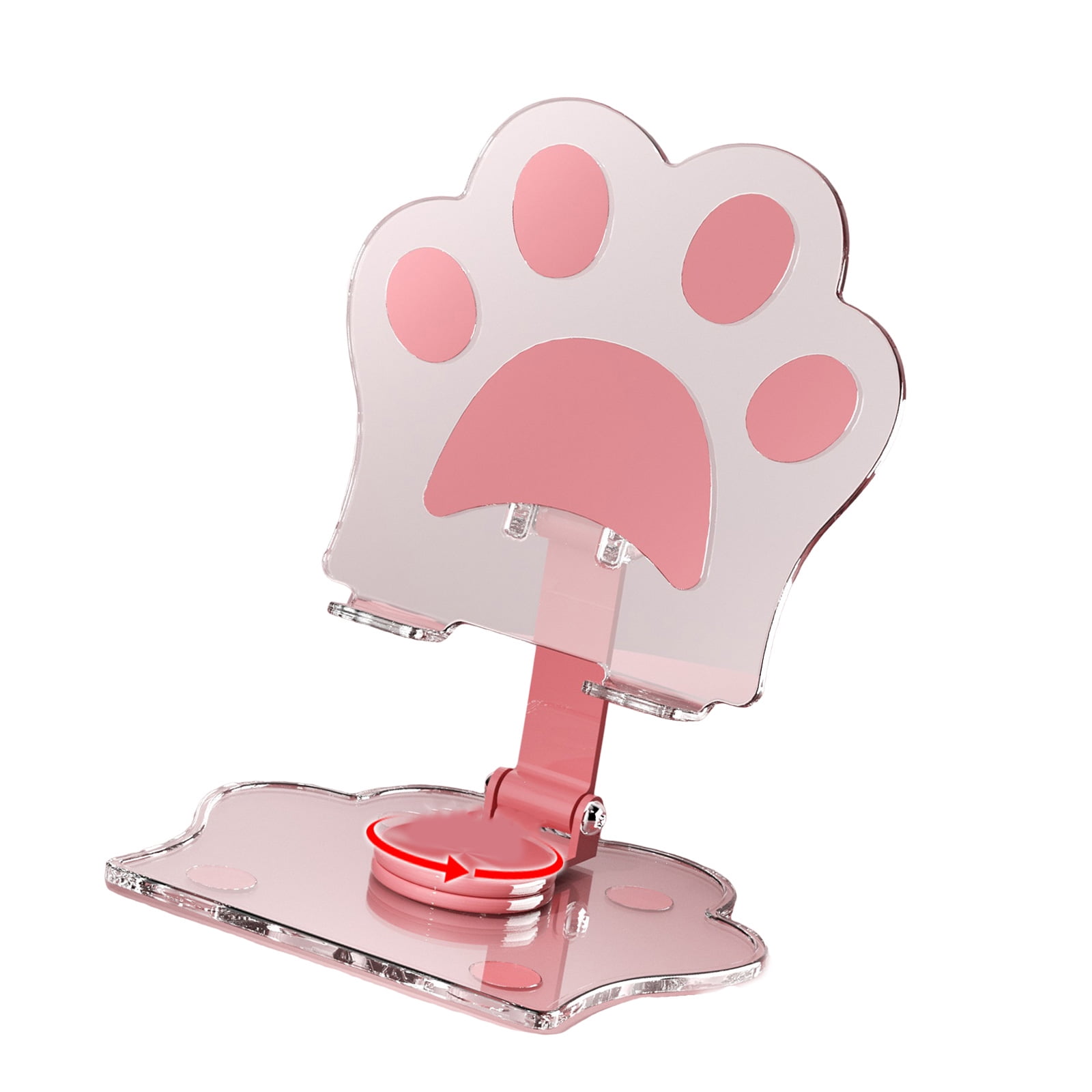 Clear Acrylic Desktop Stand Foldable clear Tablet Holder Adjustable ...