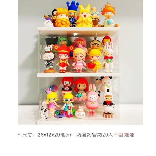 Clear Acrylic Display Box with Stand for Collectibles, Countertop ...