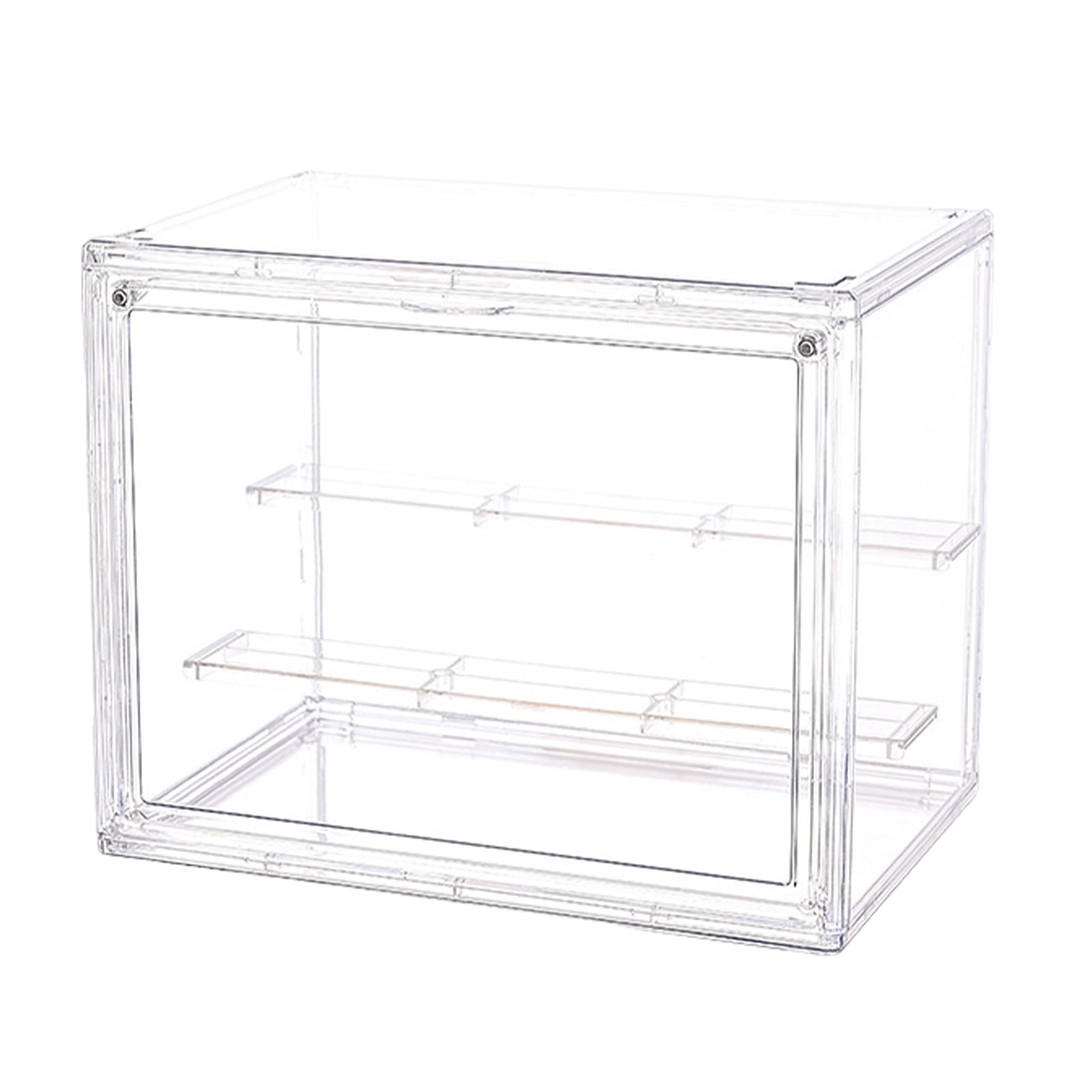 Clear Acrylic Display Case 3 Tier Storage Shelf Large Capacity ...