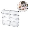 Clear Acrylic Display Case 8 Compartments Storage Box for Model Car and ...