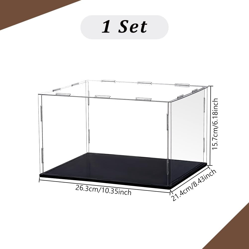 Clear Acrylic Display Case Assemble Showcase for Collectibles Display ...