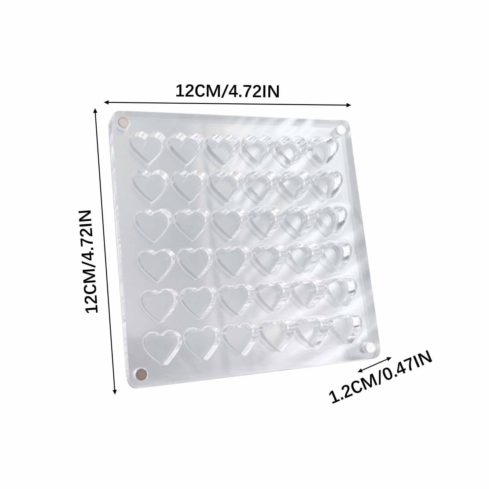 Clear Acrylic Clear Display Case Box, Heart Shape Acrylic Magnetic ...