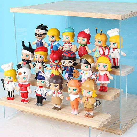 Clear Acrylic Display Case Countertop Box Organizer Stand Dustproof ...