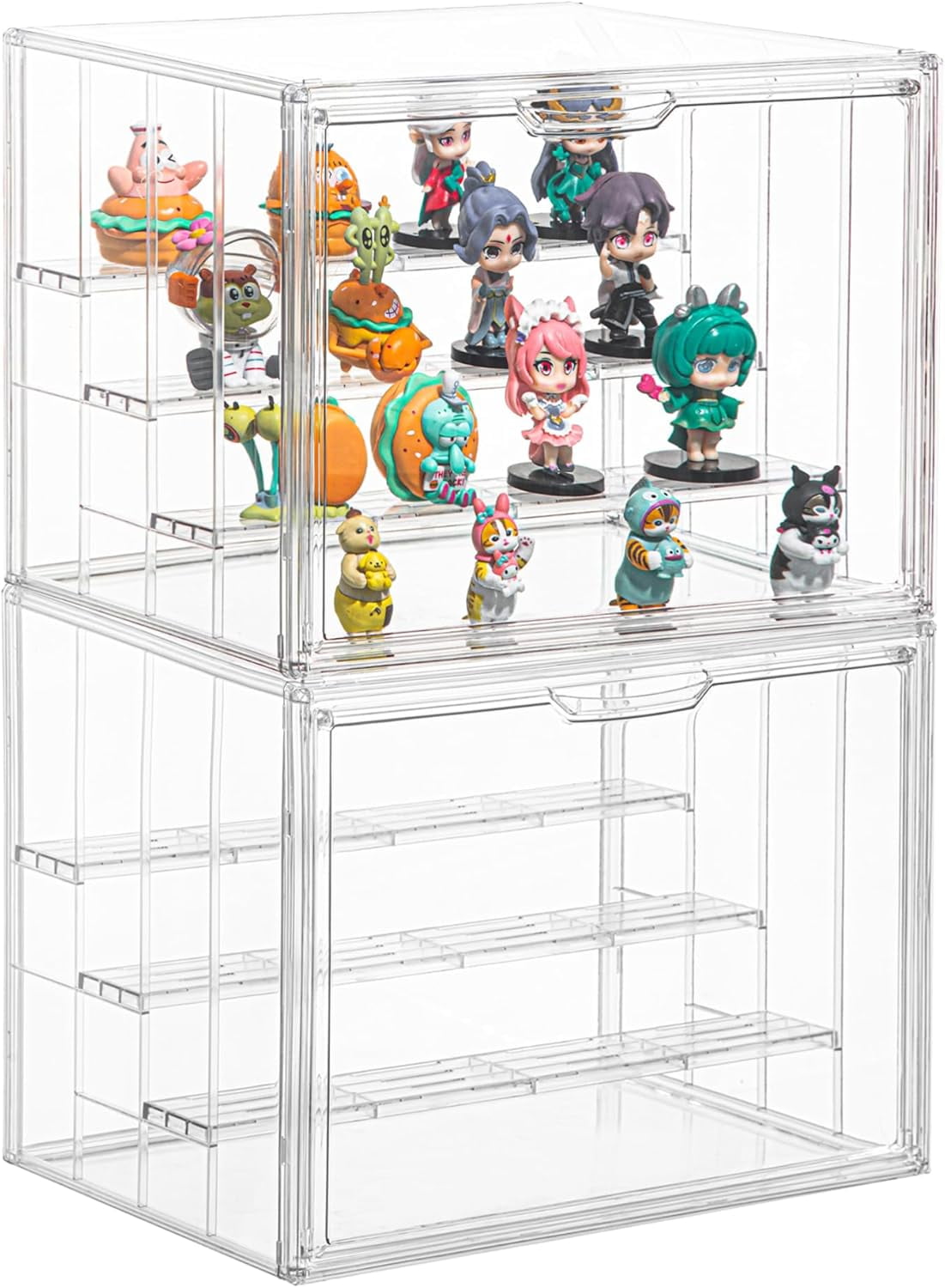 Clear Acrylic Display Case for Figures 4 Layer Figure Display Shelf ...