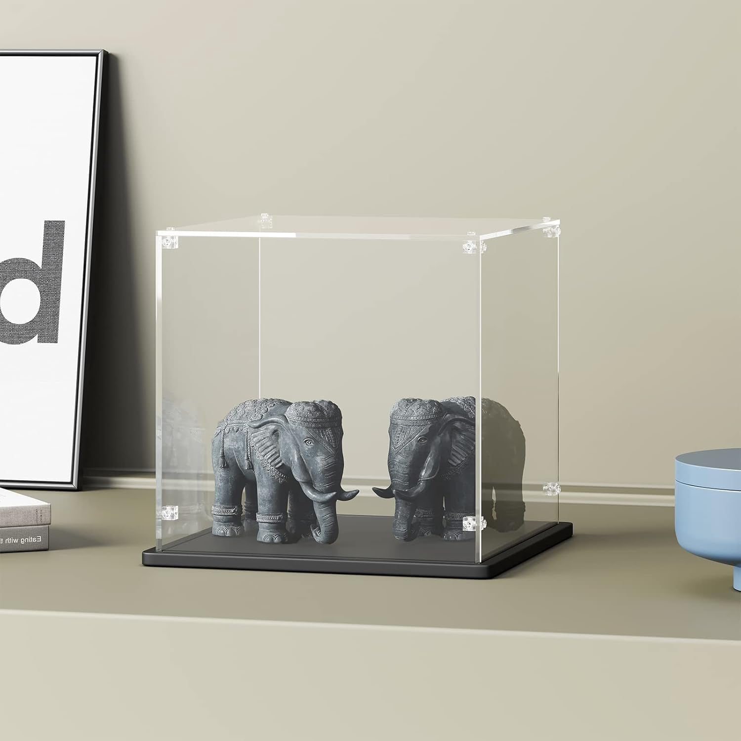 Clear Acrylic Display Case Inner Size Thick for Lion Castle Assemble ...