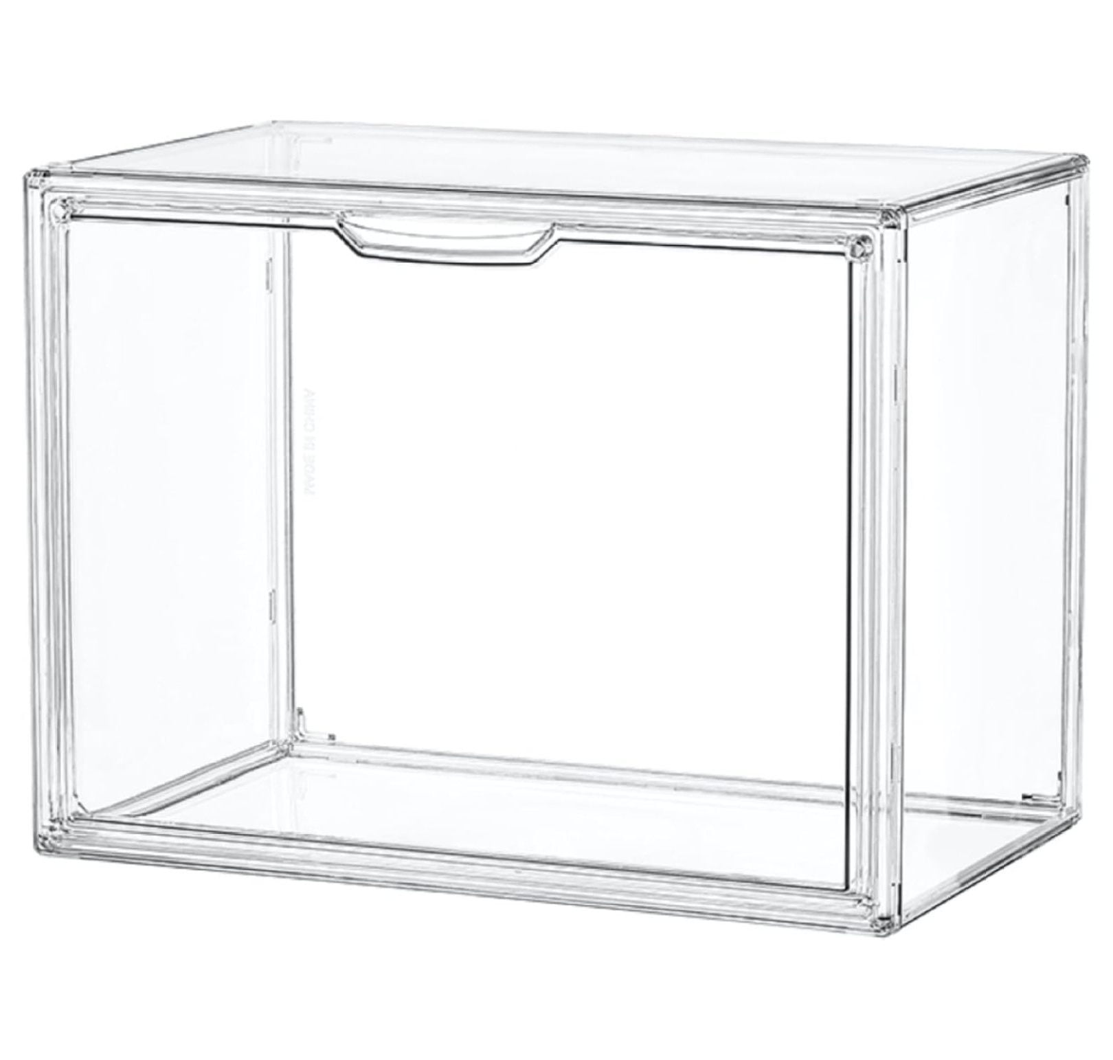 Clear Acrylic Display Case, Stackable Plastic Storage Bins with ...