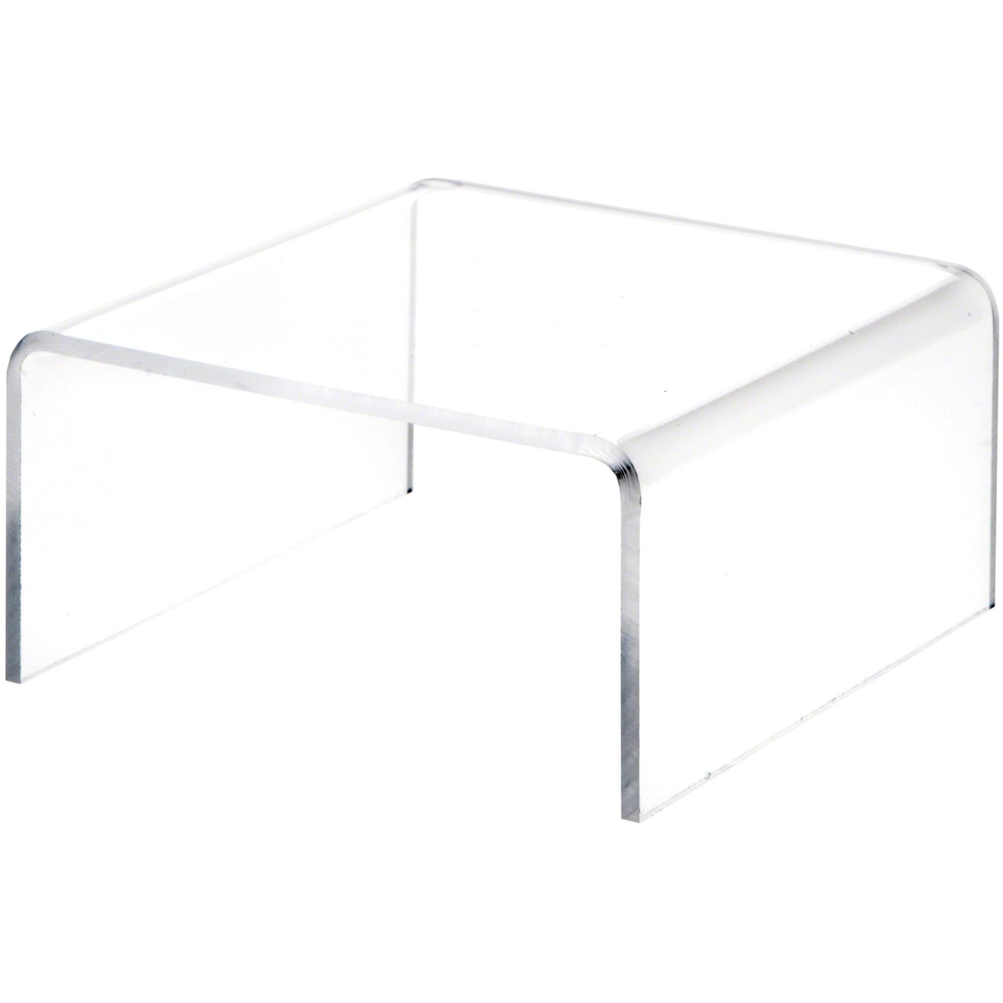 Clear Acrylic Display Riser Stand for Collectibles, 2 Inch Height x 4 ...