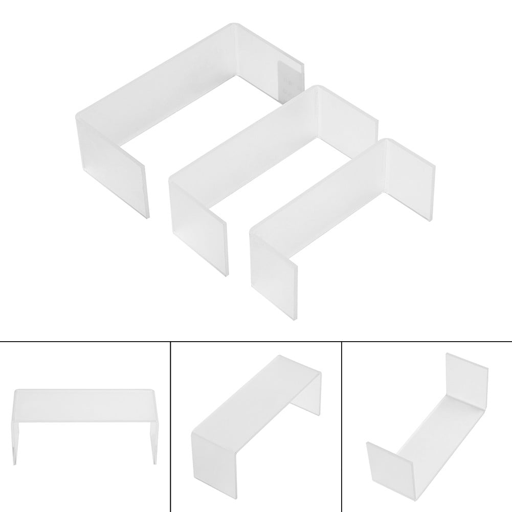 Clear Acrylic Display Risers, 3-Tier Risers Stands Showcase for Dessert ...