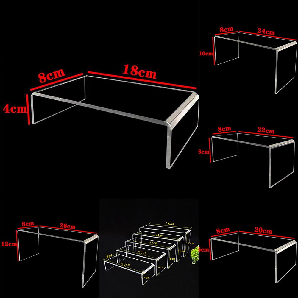 Clear Acrylic Display Stand For Anime Figures Cupcake Shelf Organizer ...