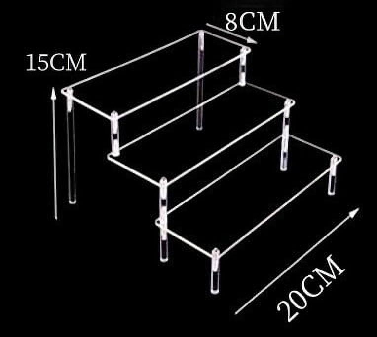 Clear Acrylic Display Stand For Anime Figures Cupcake Shelf Organizer ...