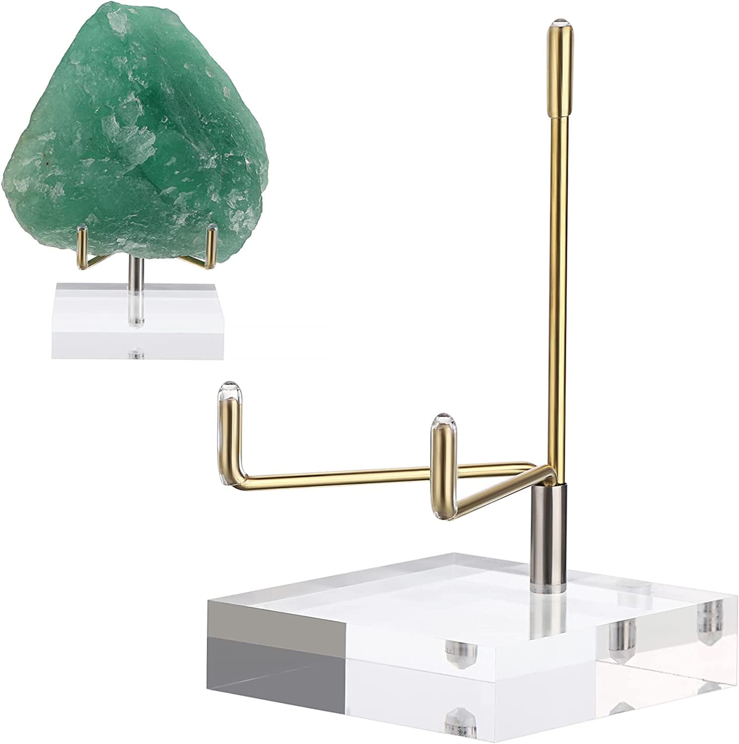 Clear Acrylic Display Stand Holder with Adjustable Metal Arms Display ...