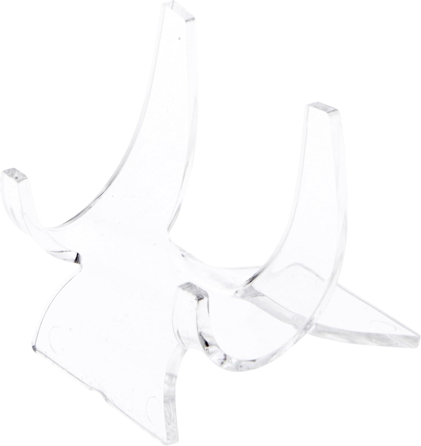 Clear Acrylic Double-Scoop Display Easel, 1.75" H x 1.75" W x 1.75" D ...