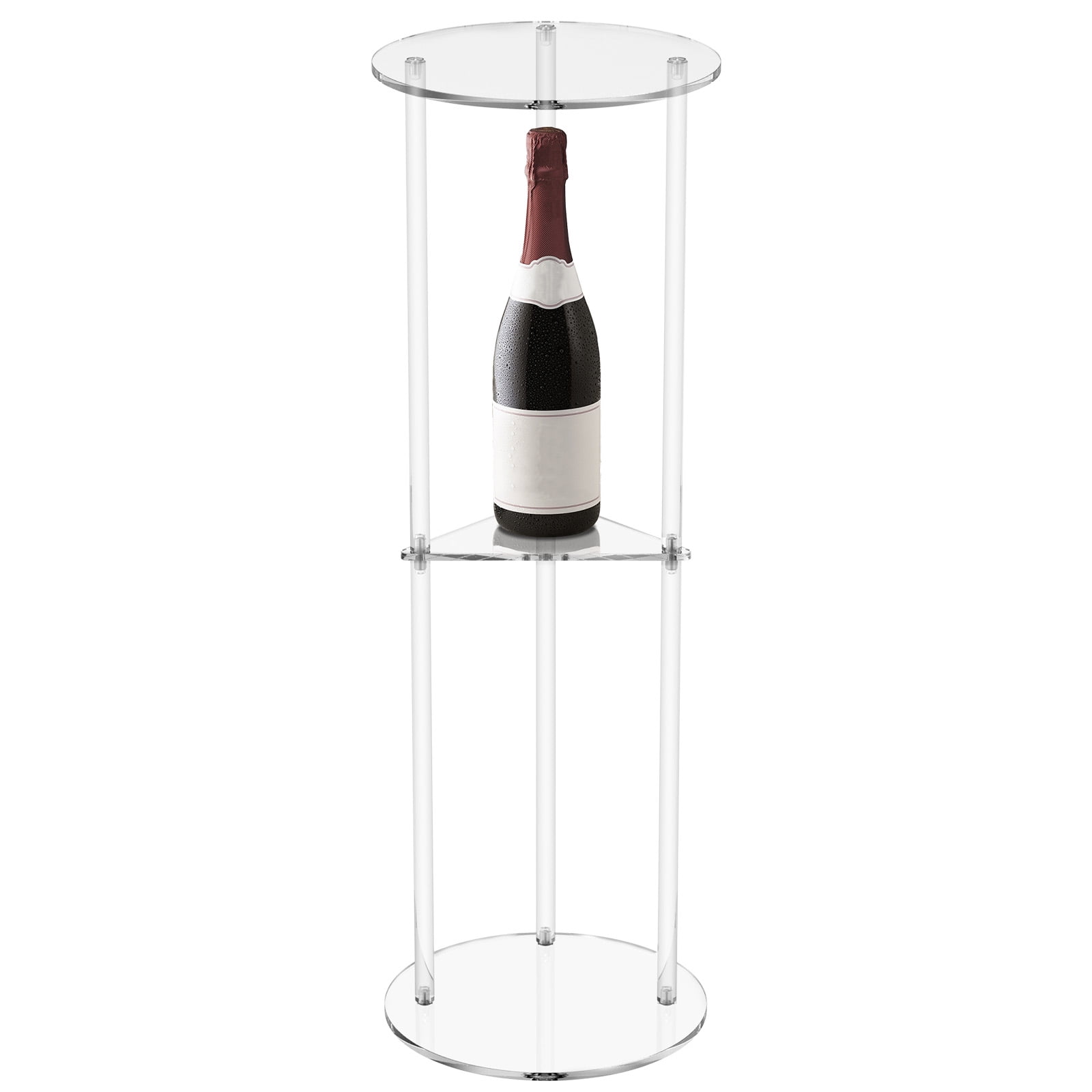 Clear Acrylic Drink Table for Small Spaces, Martini Table for Living ...