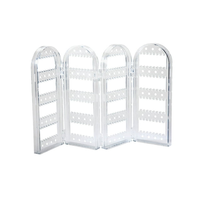 Clear Acrylic Earring Screen Tower Display Stand – Collapsible Crystal ...