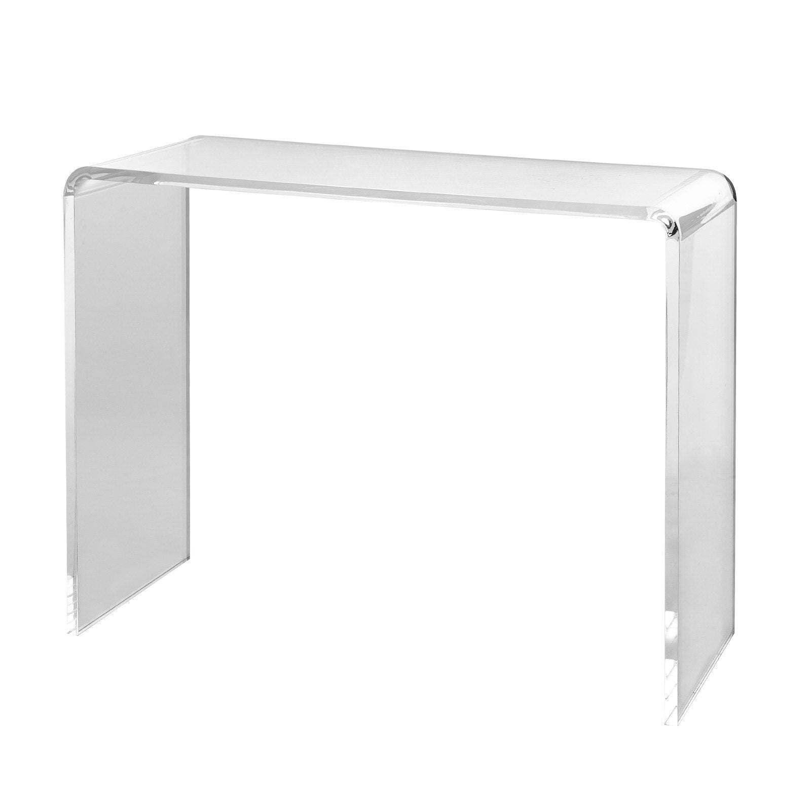 Clear Acrylic End Table, 38.2x15x29.3 Inch Modern Side Table for Living ...